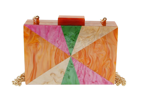 Multi Color Acrylic Evening Cocktail Clutch Purse – Handbag Factory