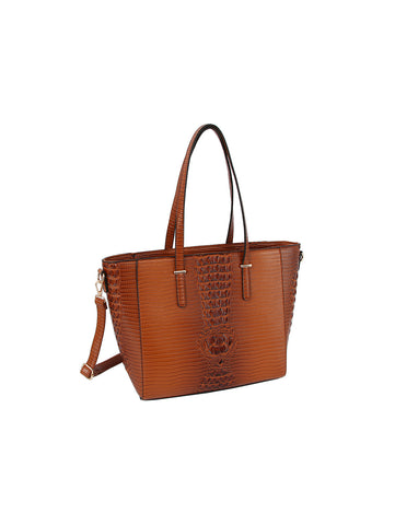 3 in 1 crocodile leather bag, satchel and purse set – Handbag Factory